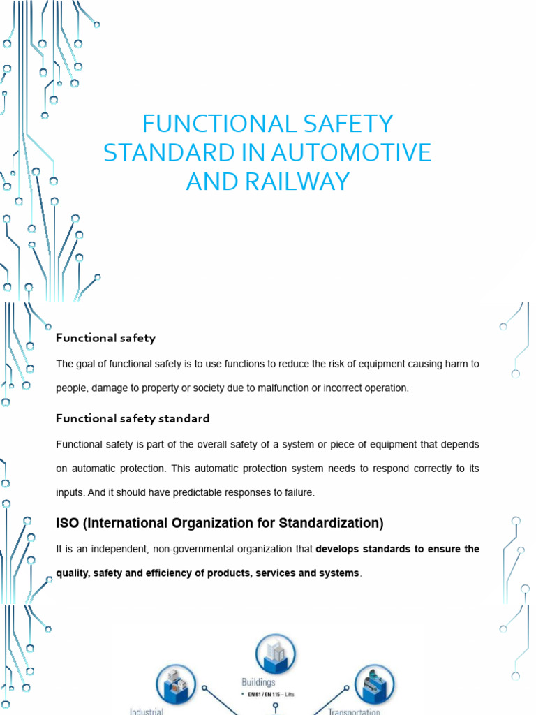 Functional Safety Standard in Automotive and Locomotive | PDF | Systems ...