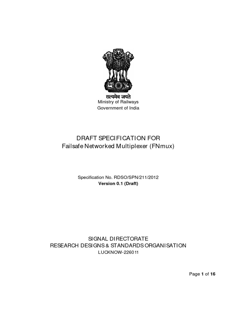 FNmux Draft Specification | PDF | Power Supply | Computer Network