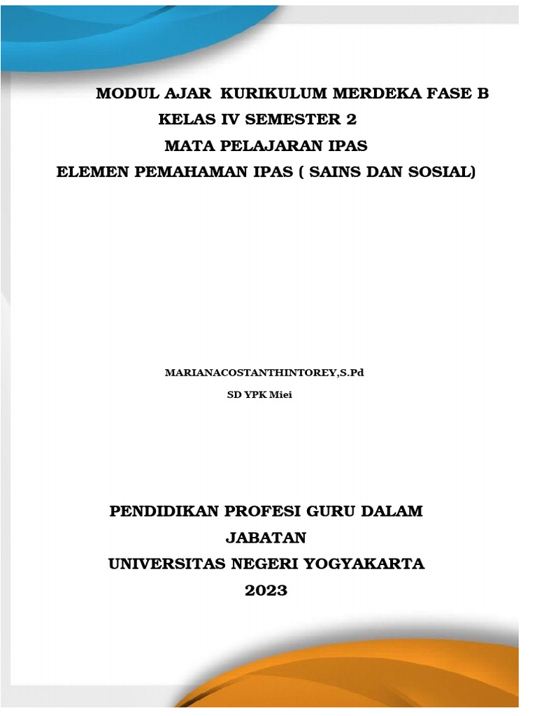 Modul Ajar | PDF