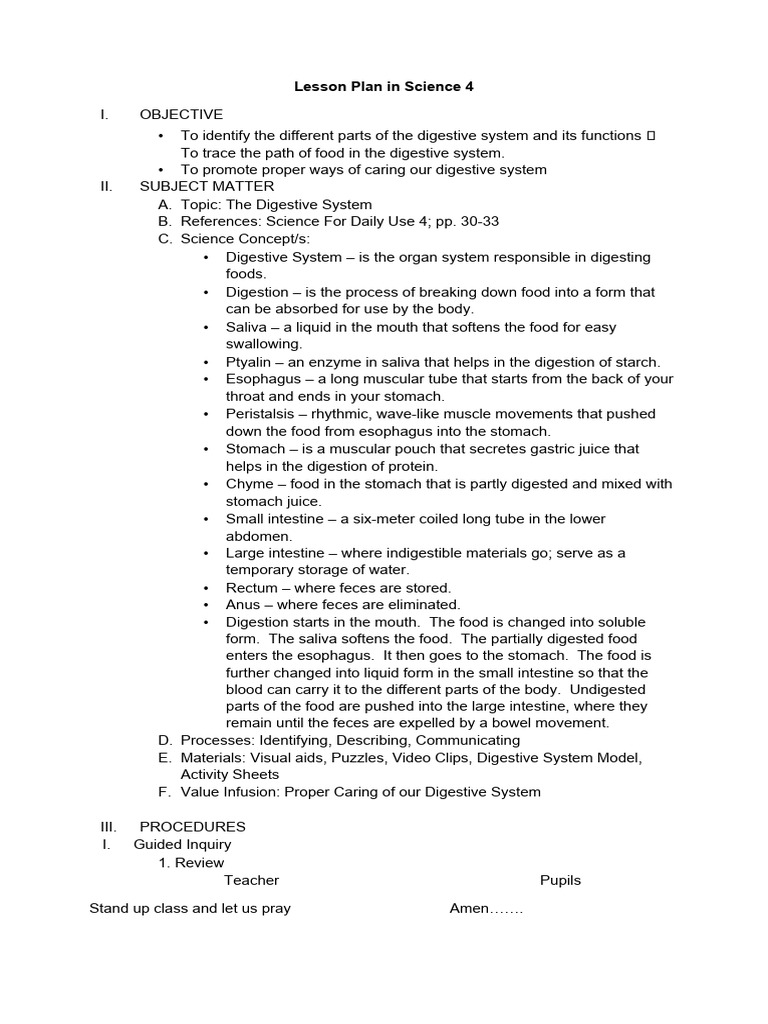Science4 DigestiveSystem | Download Free PDF | Human Digestive System ...