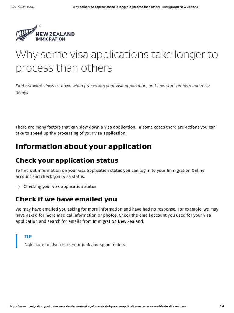 Visa Application Processing Delays in NZ | PDF | Travel Visa | National ...