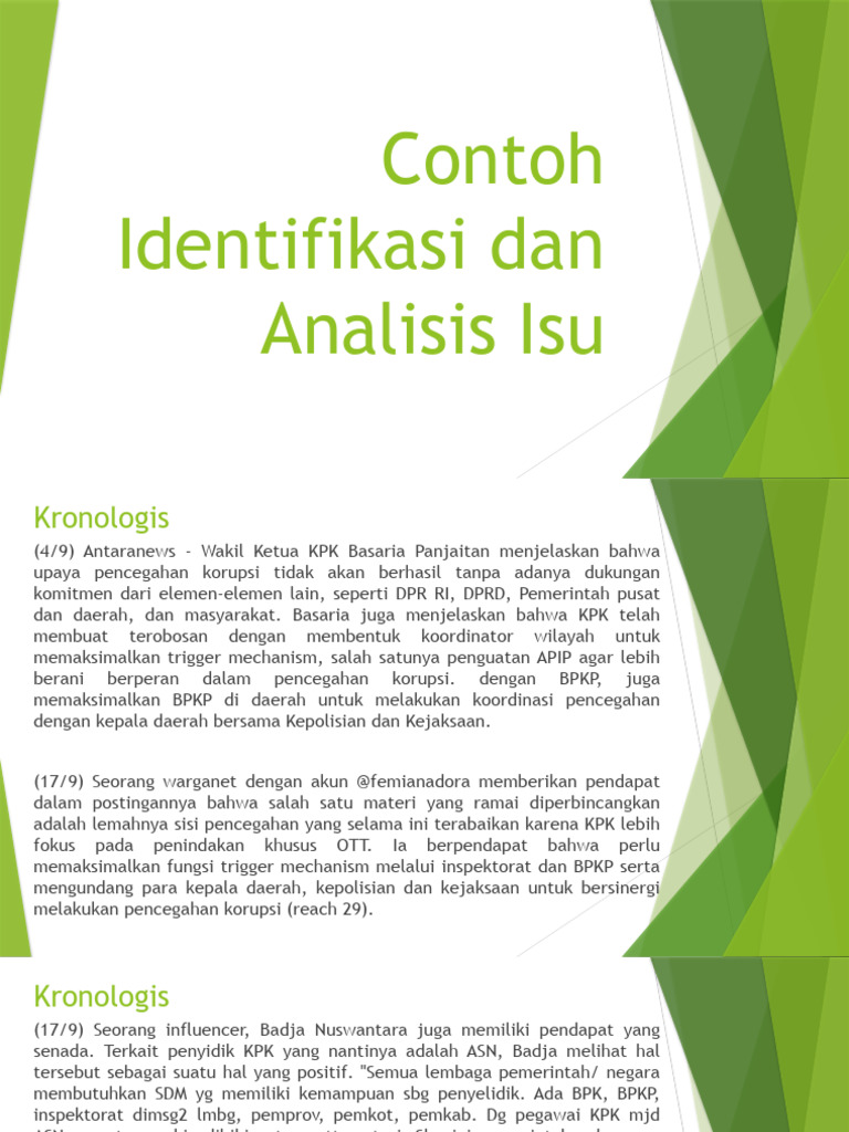 Identifikasi Dan Analisis Isu | PDF