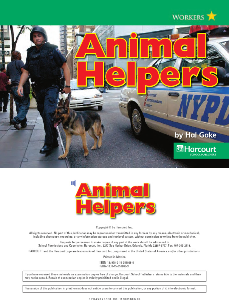 Animal Helpers | PDF | Domesticated Animals | Livestock
