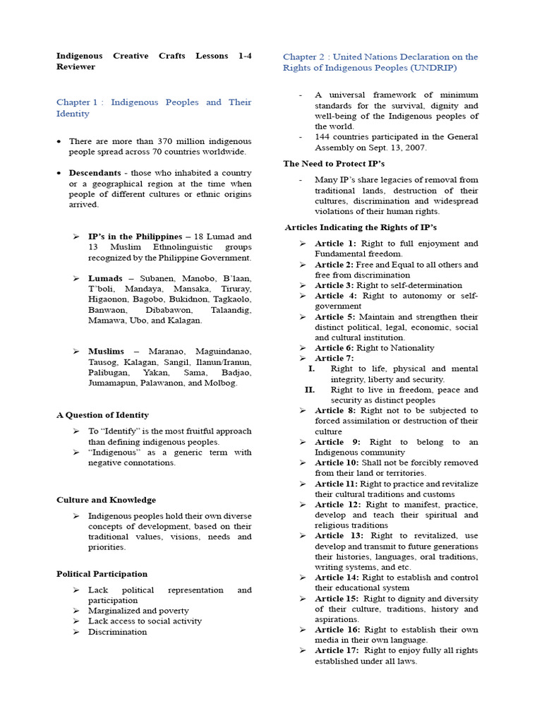 UNDRIP Article 3: Self-Determination Rights | PDF | Traditions ...