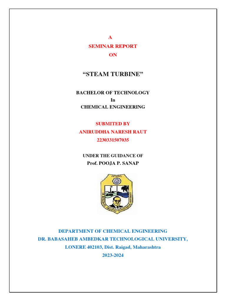 Steam Turbine | PDF | Turbine | Steam