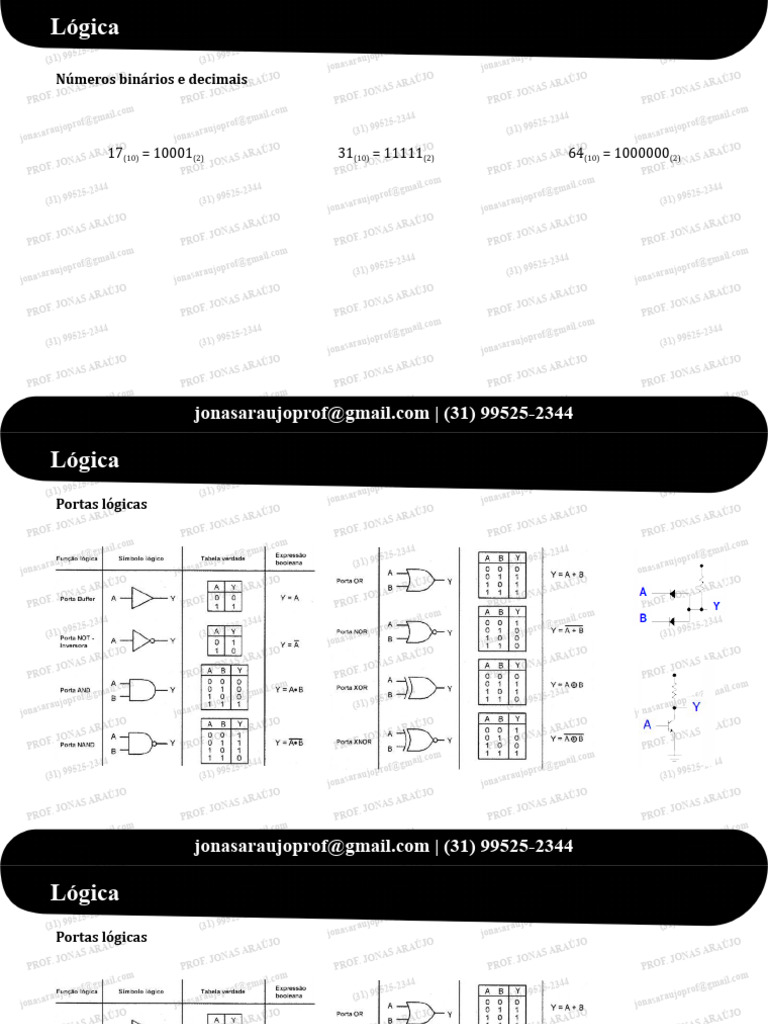 D07 Circuitos Lógicos Combinacionais | PDF