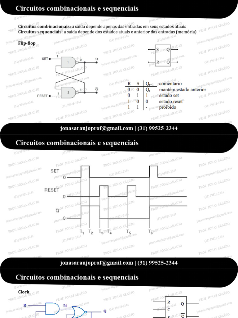 D08 Circuitos Lógicos Sequenciais | PDF
