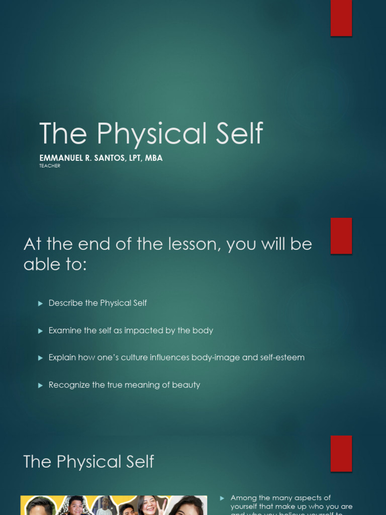 Lesson 5 The Physical Self PETA 5 | PDF | Self Esteem | Gene