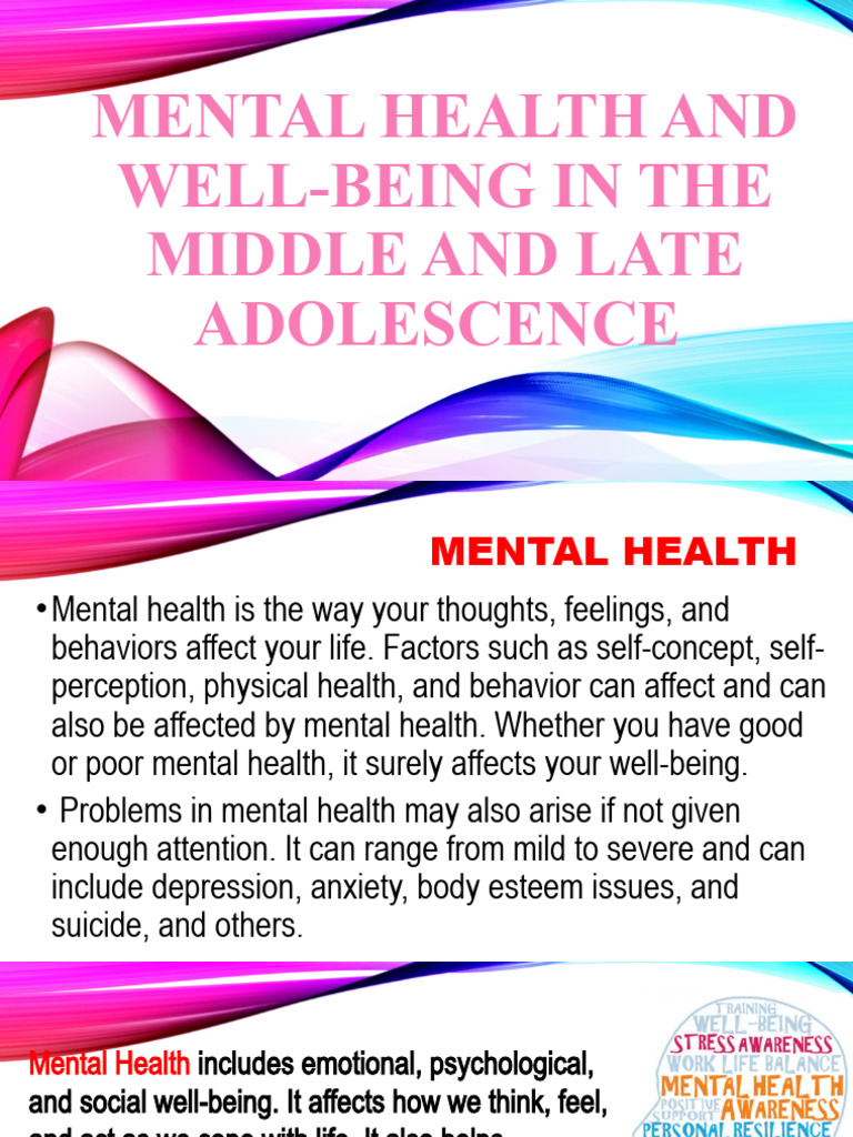 MENTAL HEALTH AND WELL BEING IN THE MIDDLE AND Autosaved | Download ...
