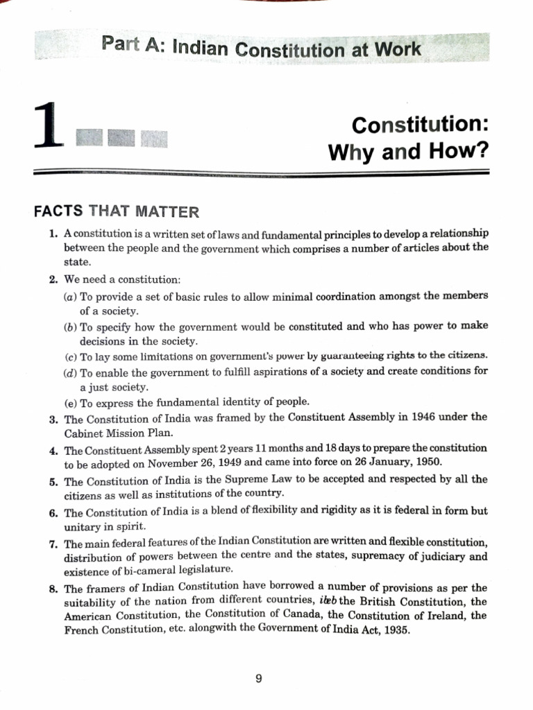 Ch1 Constitution Why and How | PDF | Constitution | Democracy