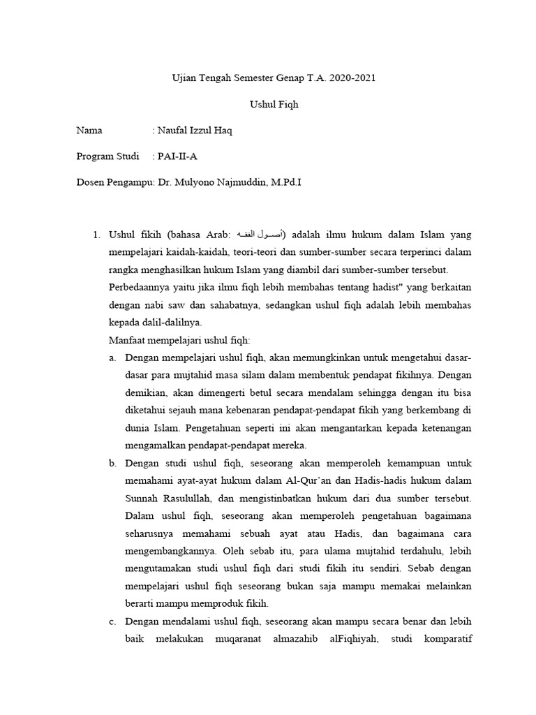 20201550020-Naufal IH-PAI-II-A-UTS-UF | PDF