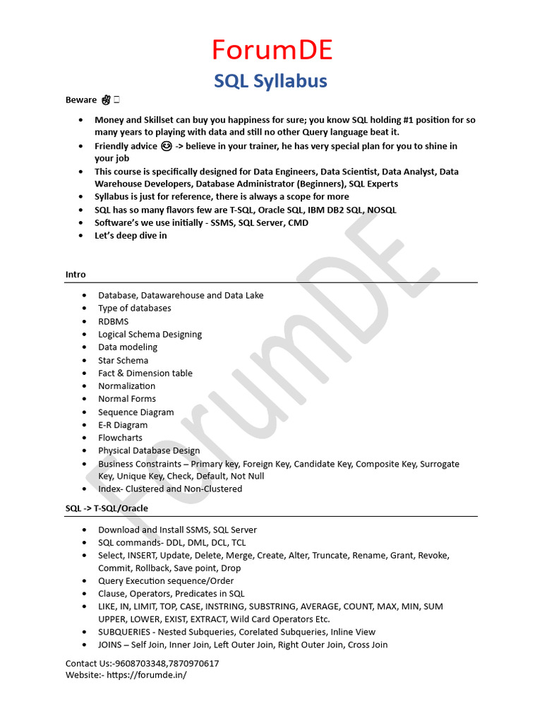 What is SQL | PDF | Sql | Relational Database