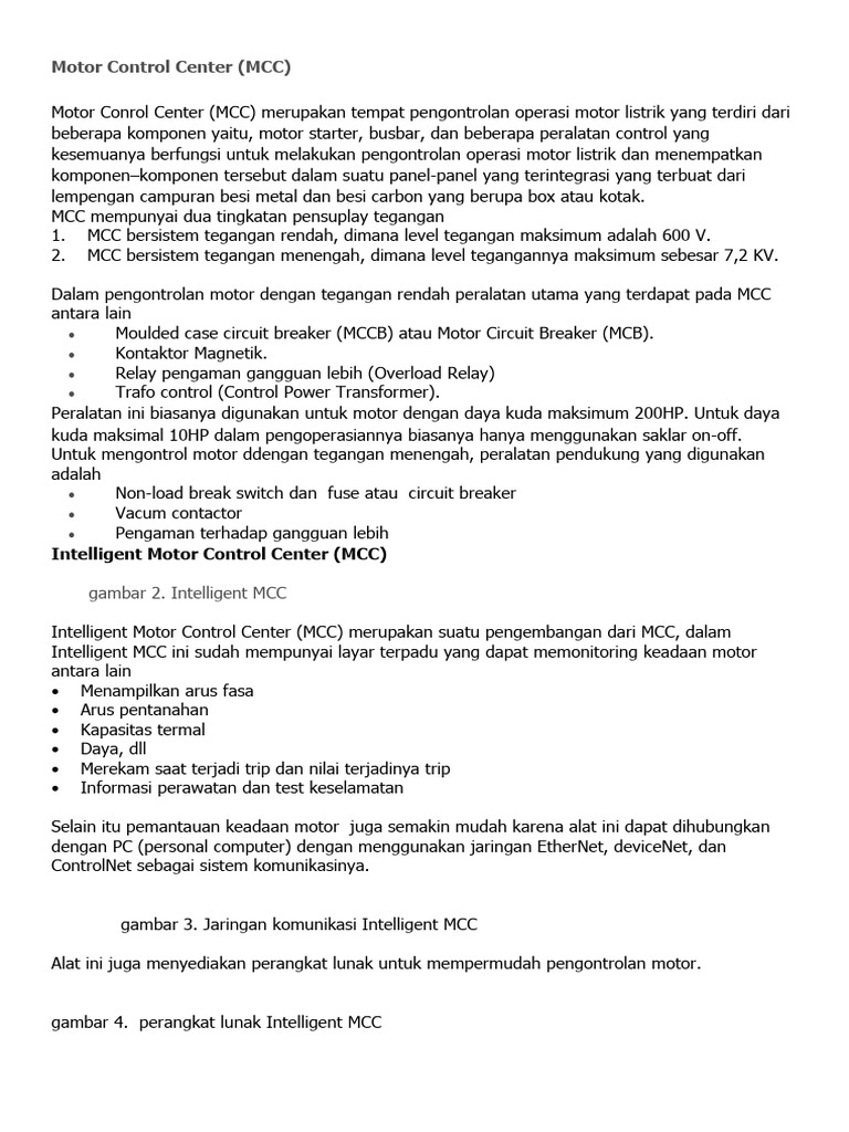 Motor Control Center | PDF