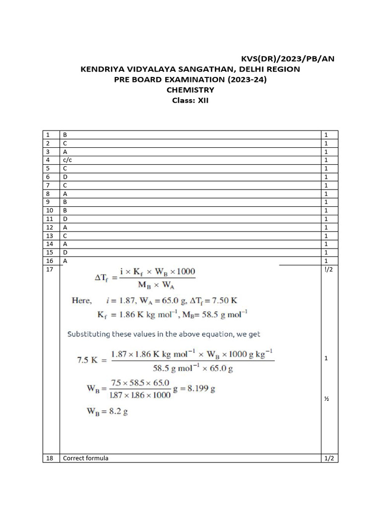 MS Chemistry PB XII Set3 | PDF | Chemistry | Organic Chemistry