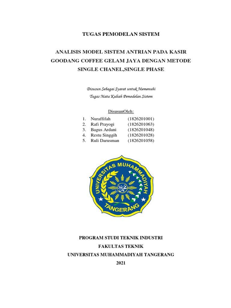 Analisis Antrian Kasir Goodang Coffee | PDF