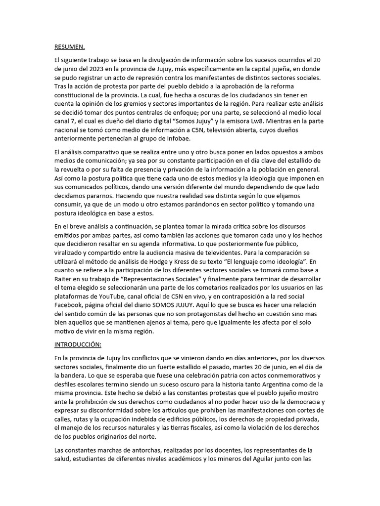 tp final | PDF | Ideologías | Habla