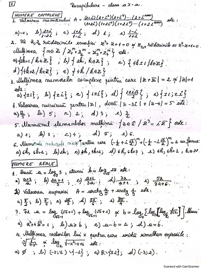 Exerciții TVC Dec | PDF