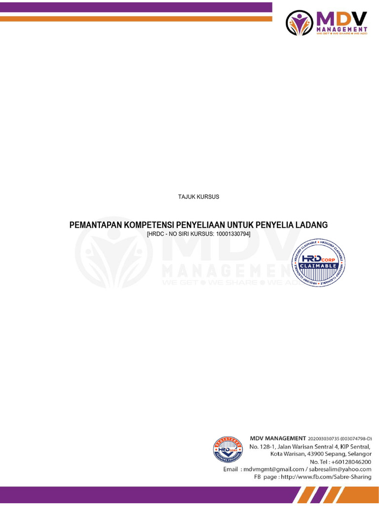 Pemantapan Penyeliaan Ladang | PDF