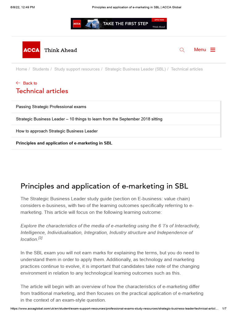 E-Marketing Insights for SBL Students | PDF | Digital Marketing | Marketing