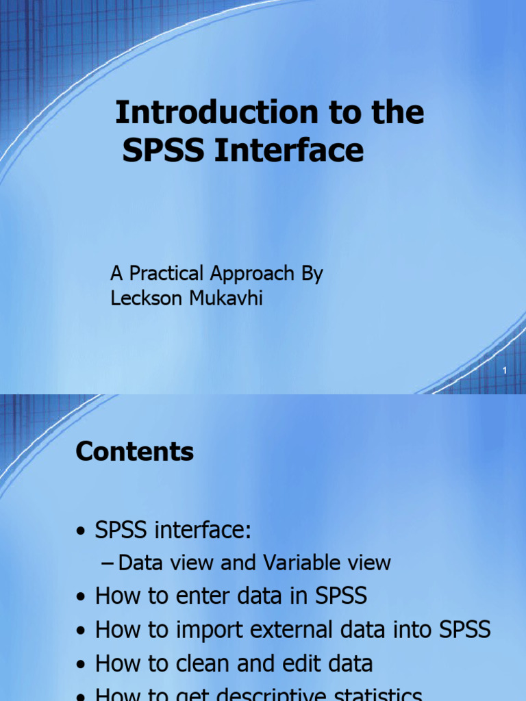 Spss Beginners Pdf Spss Regression Analysis 