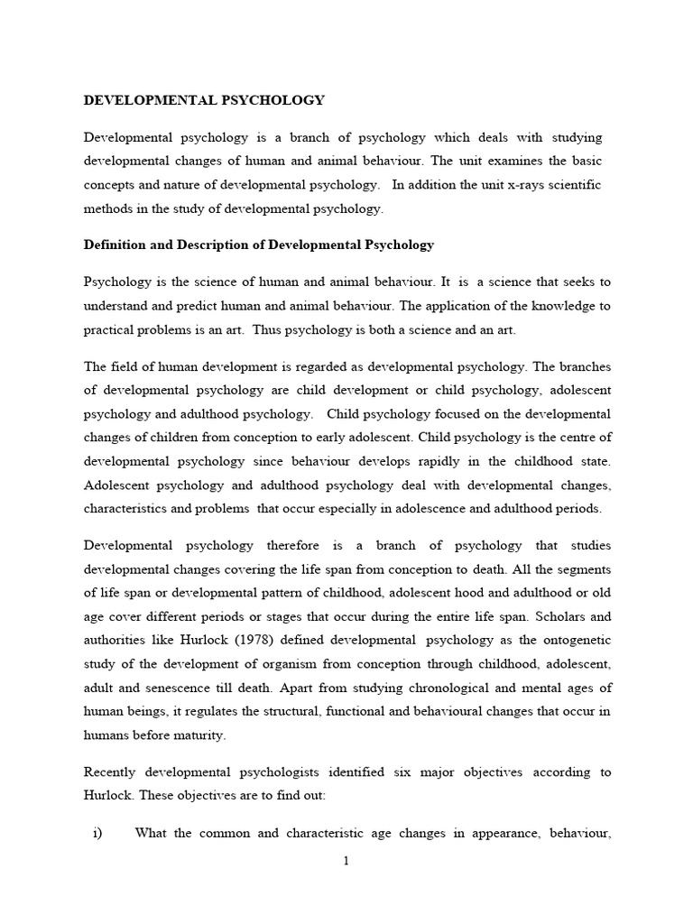 Understanding Developmental Psychology | PDF | Id | Schema (Psychology)
