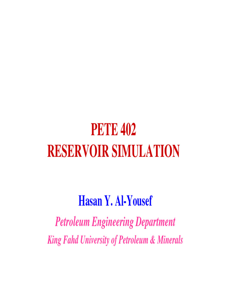 Introduction | PDF | Simulation | Petroleum Reservoir