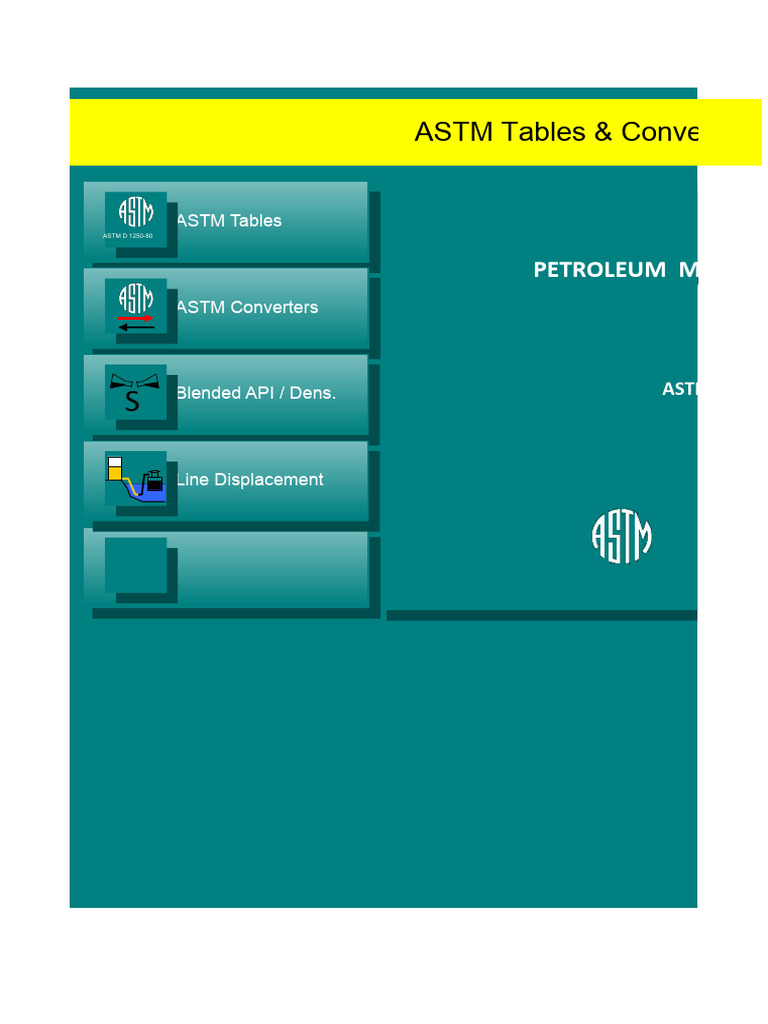 ASTM Petroleum Measurement Tables | PDF | Barrel (Unit) | Gallon