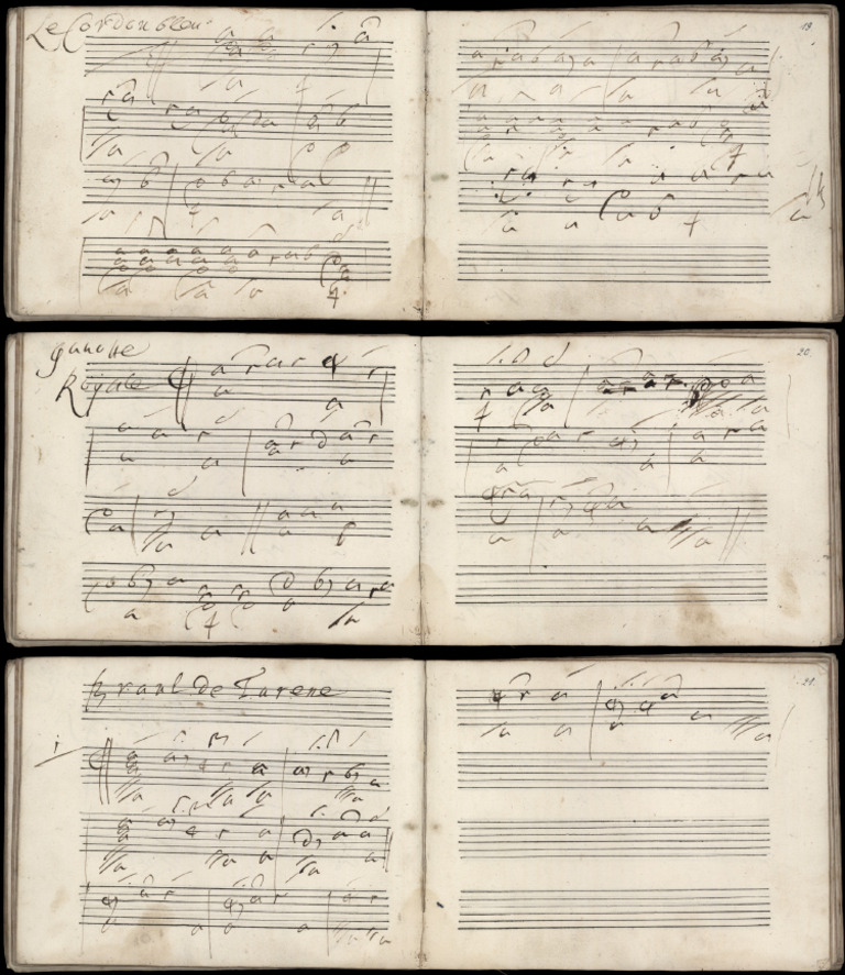 Lute Manuscript - Le Cordon Bleu | PDF