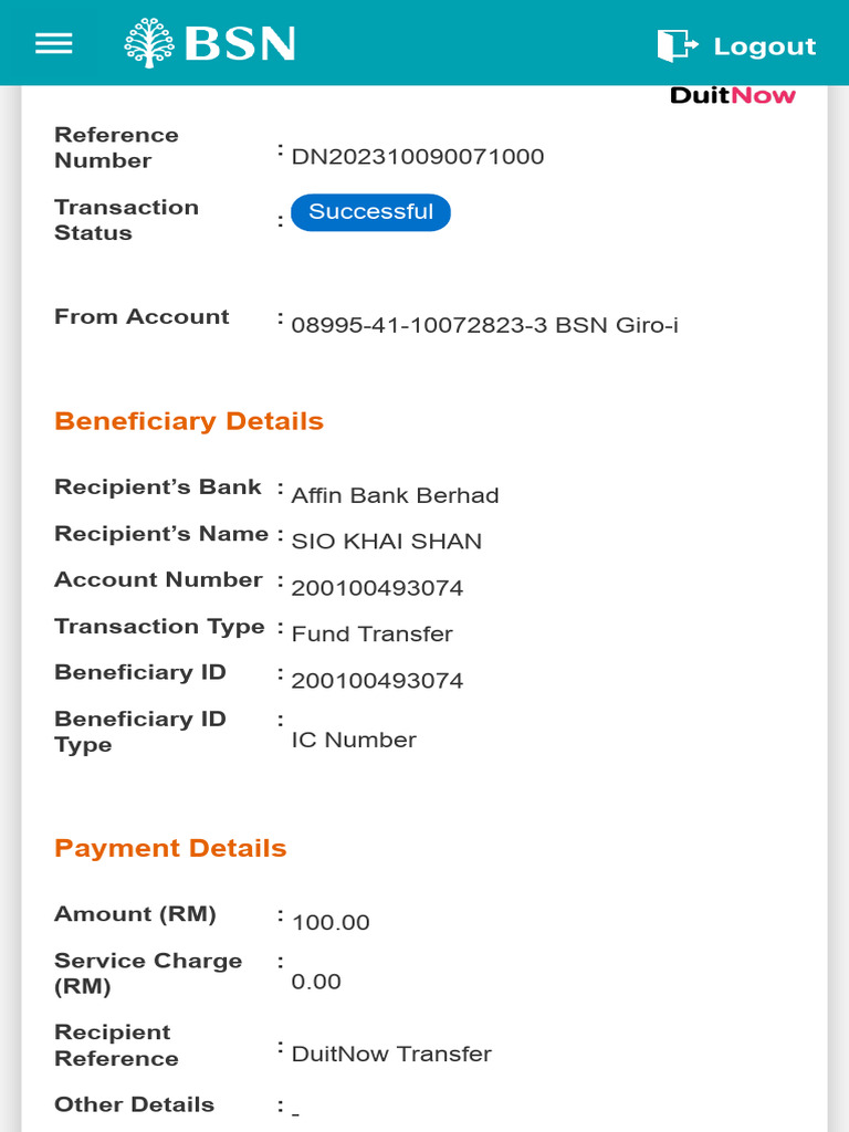 Successful RM100 Fund Transfer Details | PDF | Business