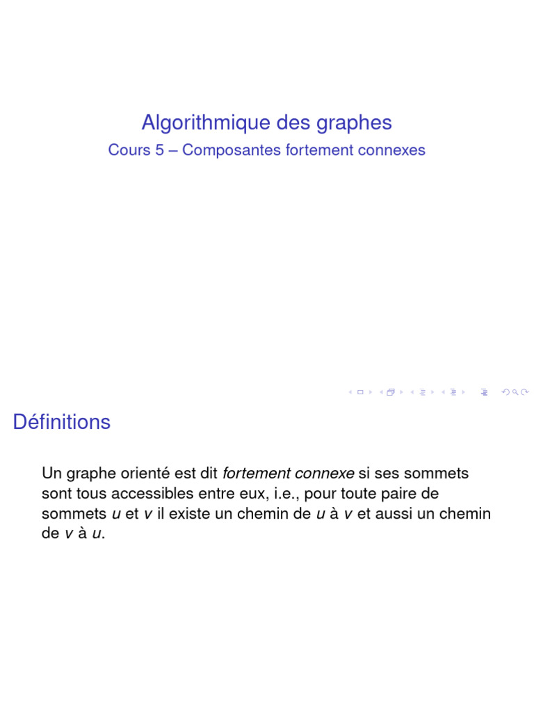 Cours 5 | PDF | Théorie des graphes | Algorithmes et structures de données