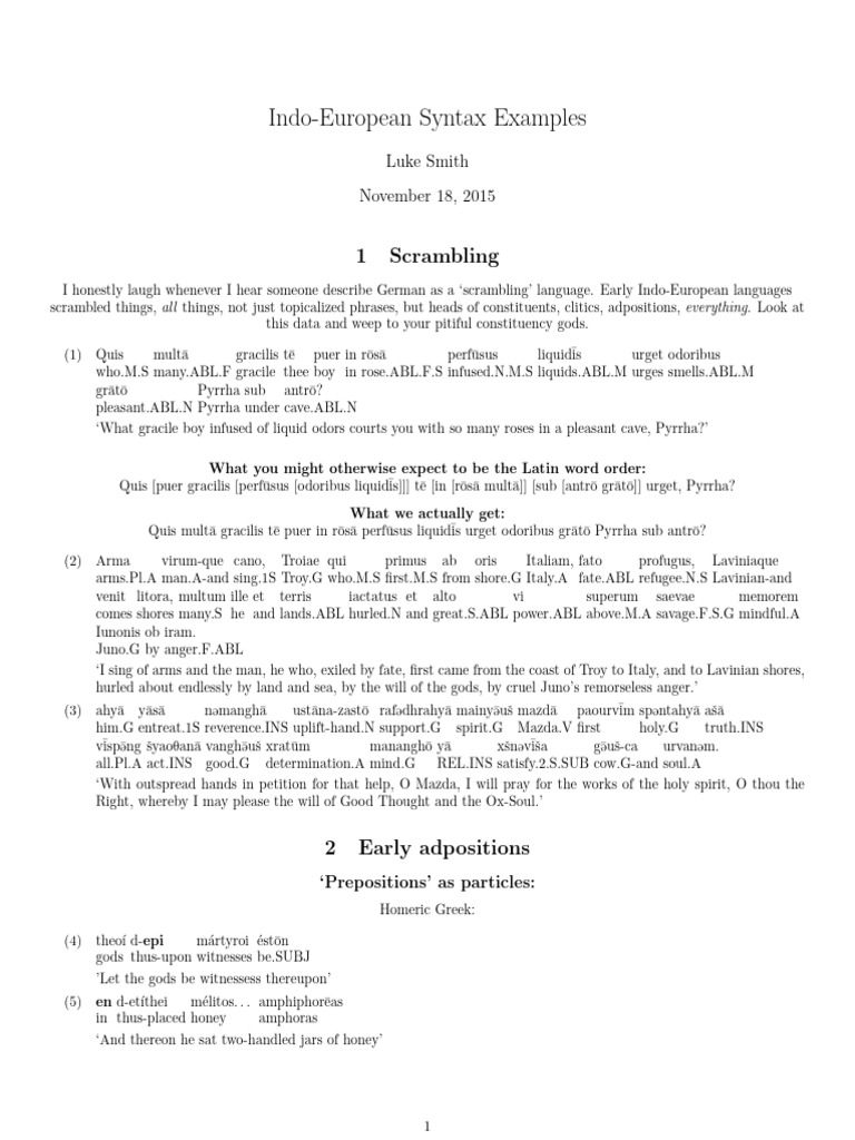 Pie 3 Examples | Download Free PDF | Syntactic Relationships | Linguistic Typology