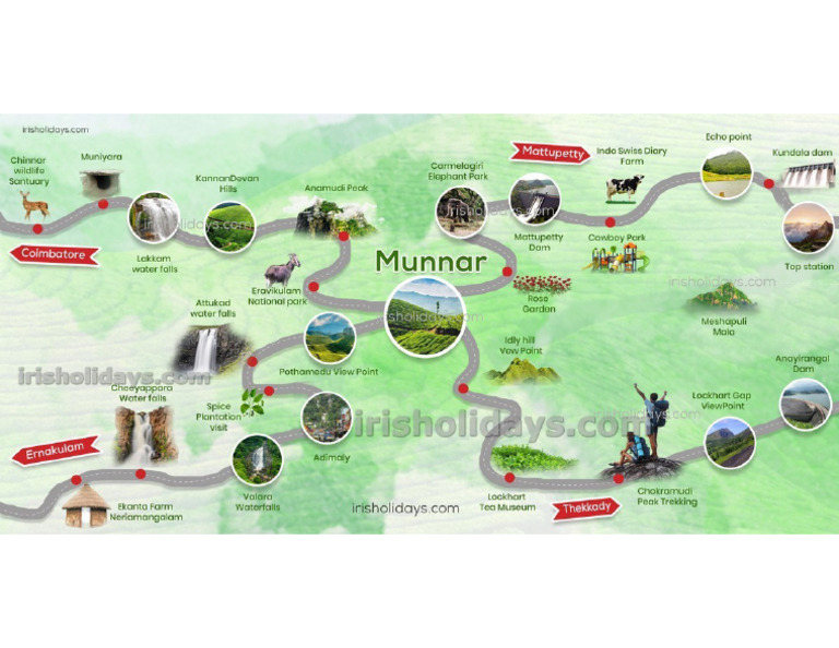 Iris Holidays Munnar Map | PDF