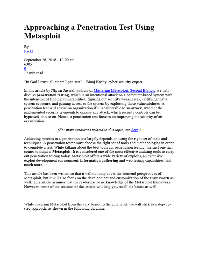 Penetration Testing Book | PDF | Penetration Test | Computer Security