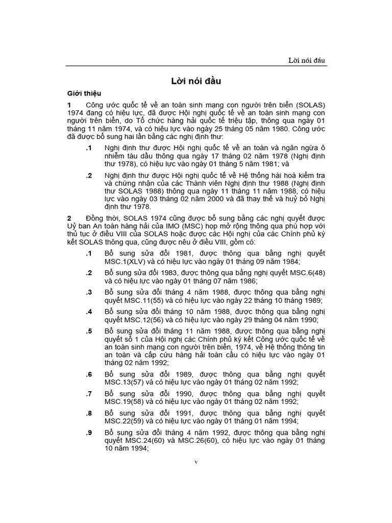 SOLAS 01 Gioi Thieu | PDF