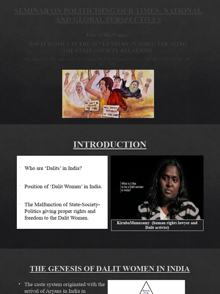 Dalit Women in 21st Century India | PDF | Dalit | Rape