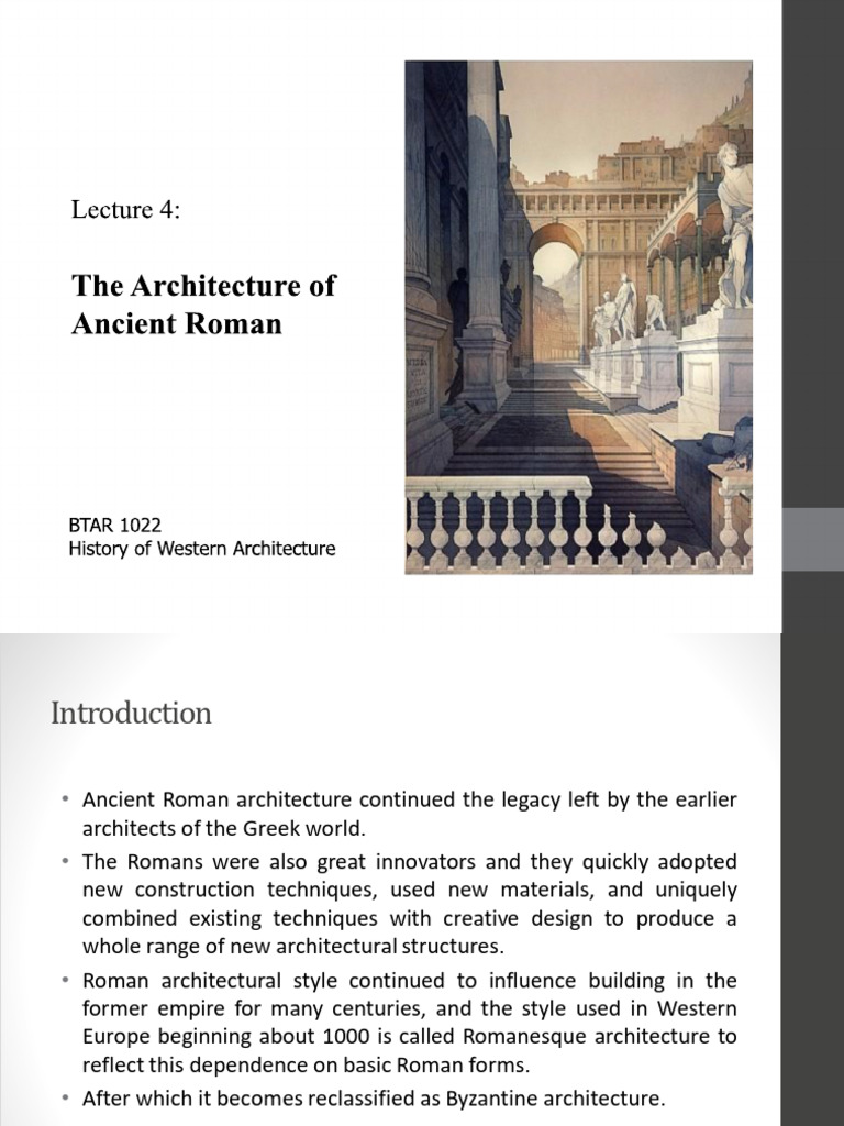 Lecture 4 Architecture Of Ancient Roman Download Free Pdf Column