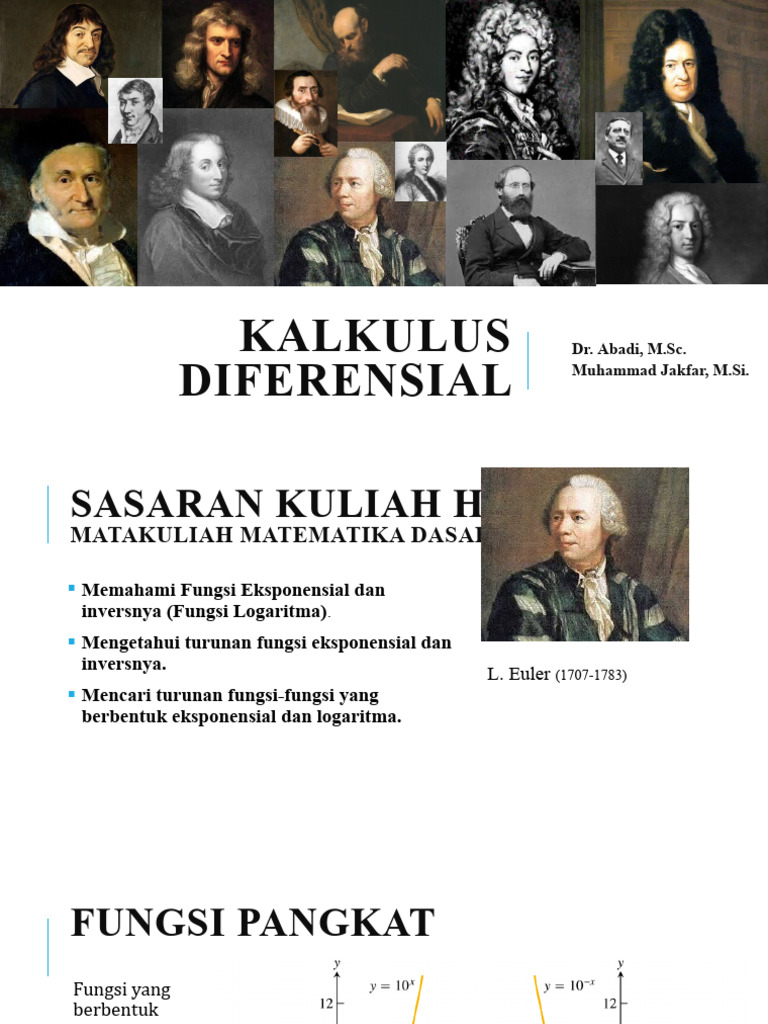 Minggu Ke 7c. Turunan Fungsi Eksponensial Dan Logaritma | PDF