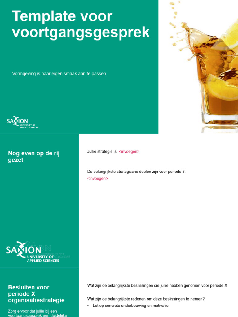 Basis Template TBK Jaar 3 Voortgangsgesprek 2223 | PDF