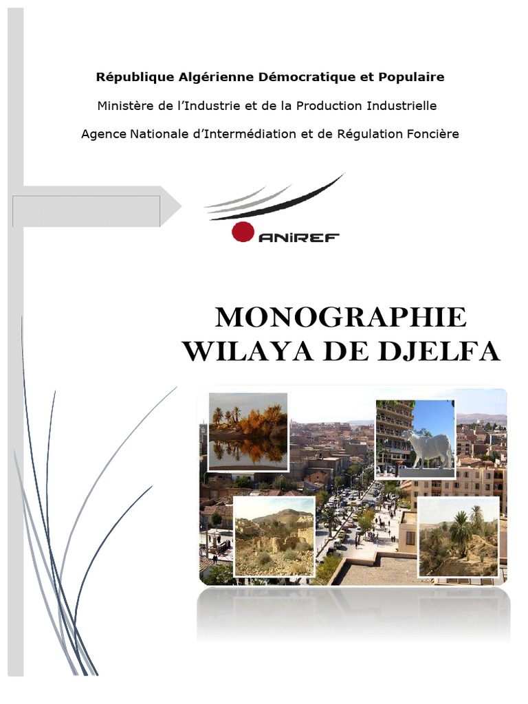 Monographie Wilaya Djelfa | PDF
