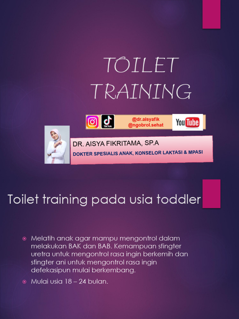 Toilet Training - Dr. Aisya Sp.A.ppt-1 | PDF