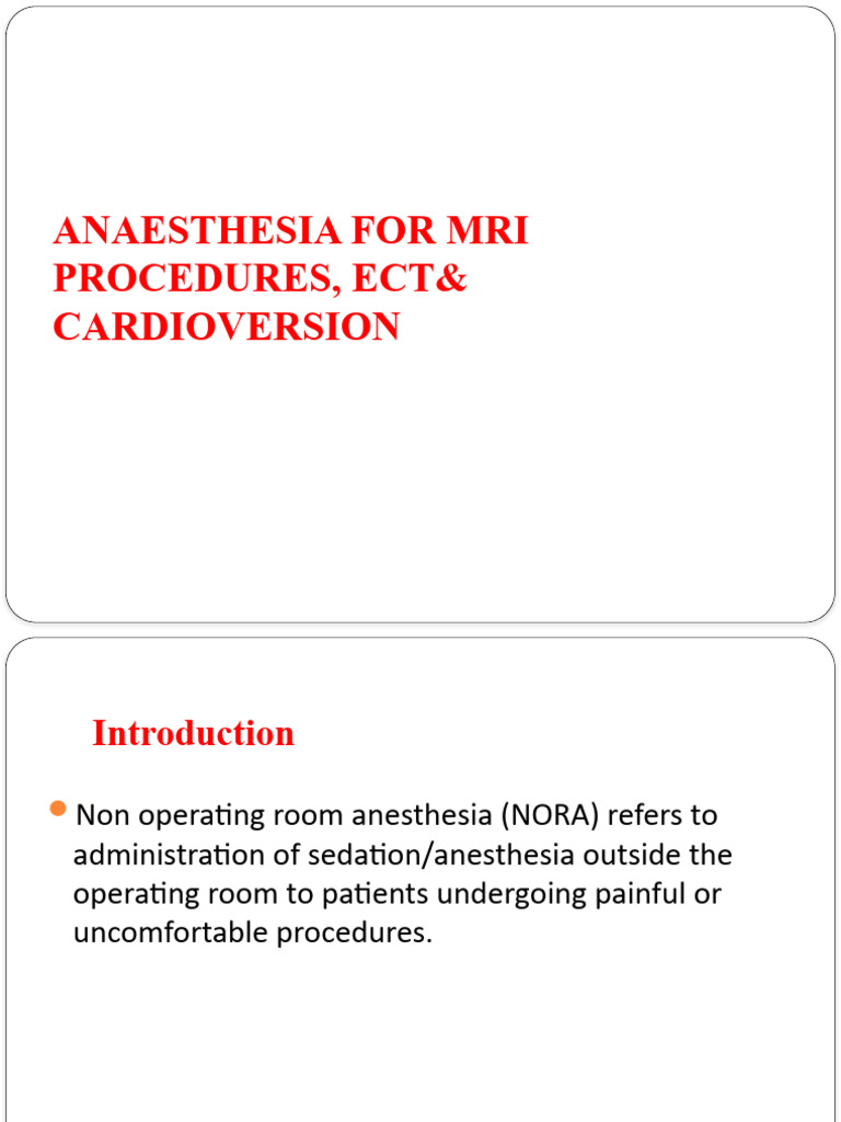 Anesthesia Protocols for MRI Procedures | PDF | Science & Mathematics