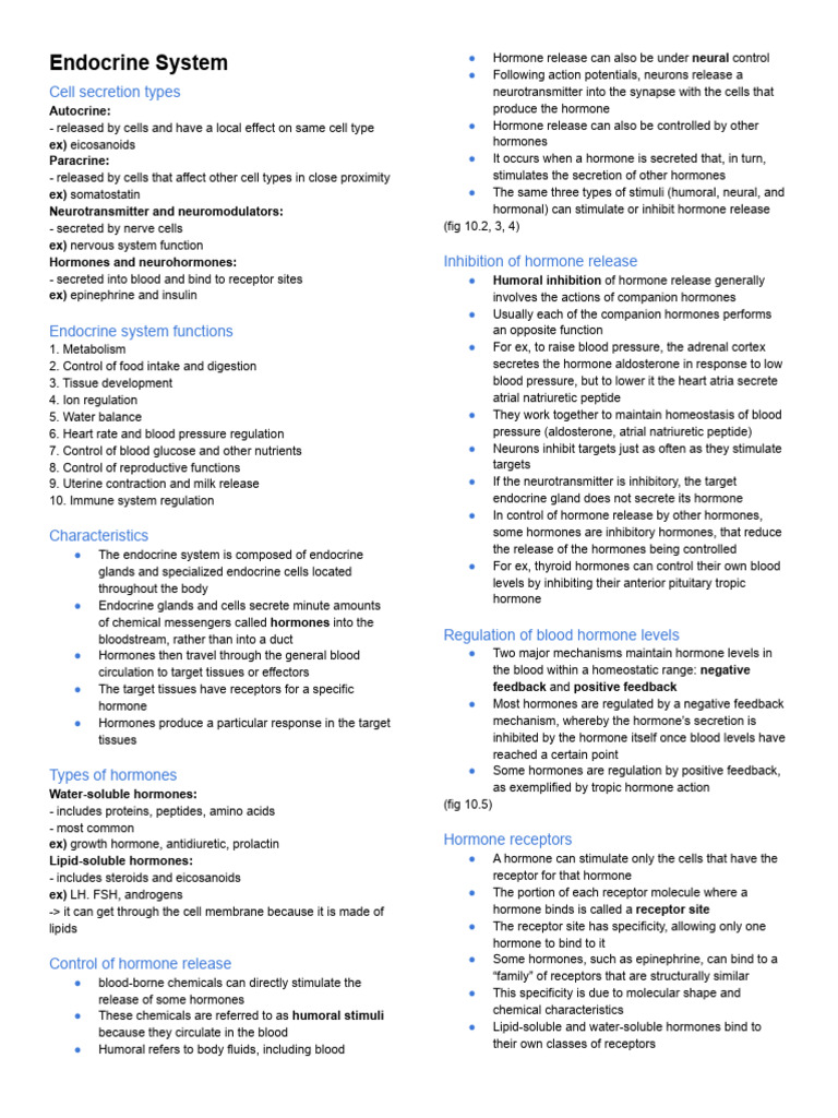 Endocrine System chp10 | PDF | Hormone | Endocrine System