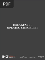 McCafe Pre Shift Checklist | PDF | Coffee | Food And Drink