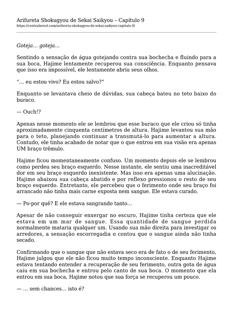 Arifureta Shokugyou de Sekai Saikyou Capitulo 9 | PDF