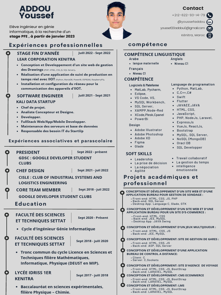 Youssef Fsts CV | PDF | Art | Technologie et ingénierie