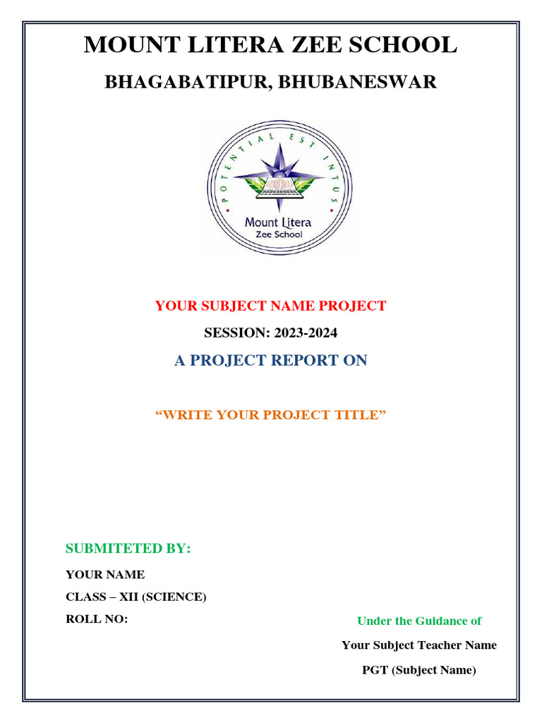 Project Report Sample Pages For All | PDF