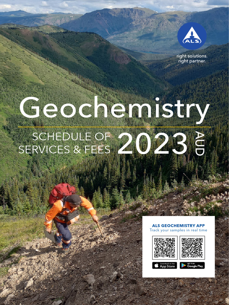 ALS Geochemistry Fee Schedule AUD 2023 | PDF