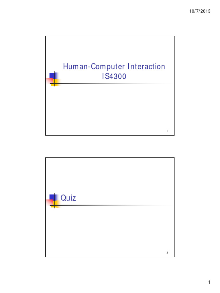 Human-Computer Interaction IS4300 | PDF | Graphical User Interfaces | Icon (Computing)
