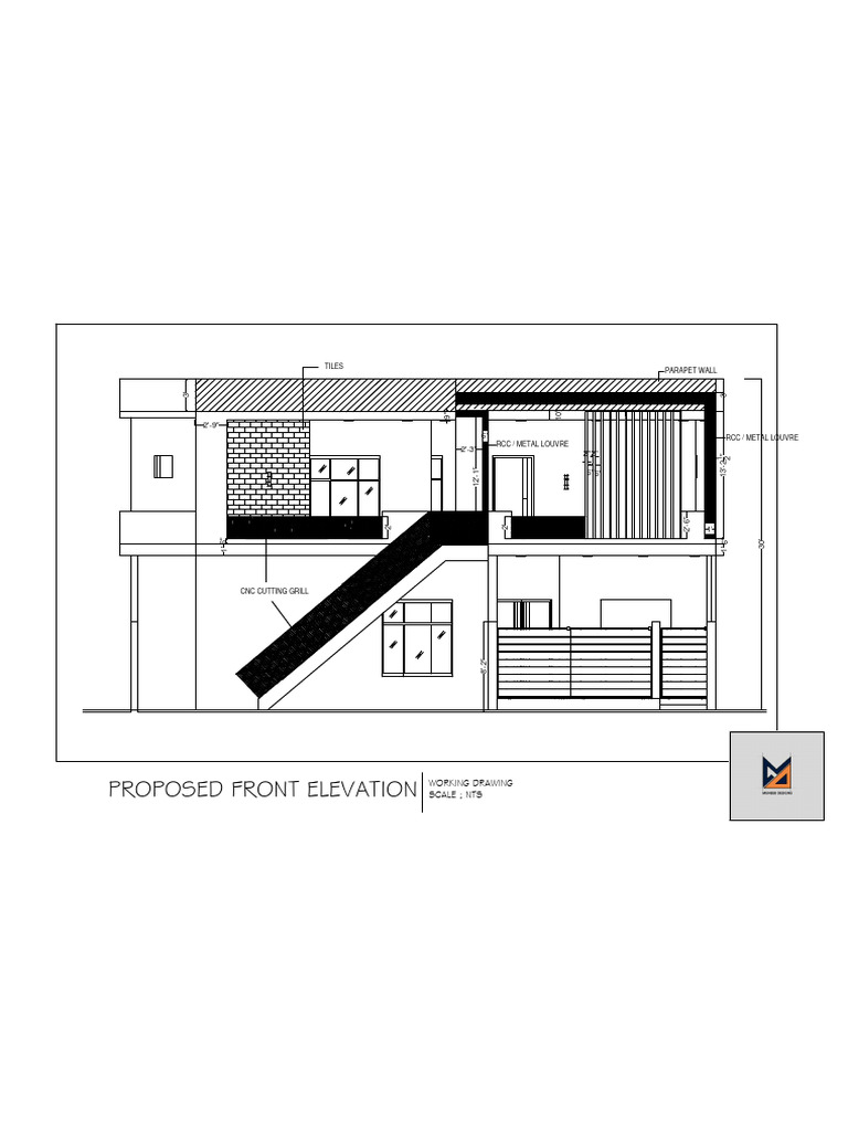 Front Elevation Working | PDF
