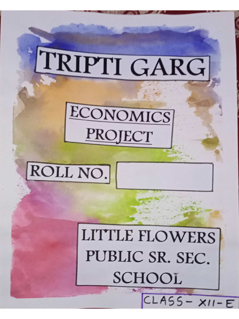 Tripti Garg Economics Project | PDF